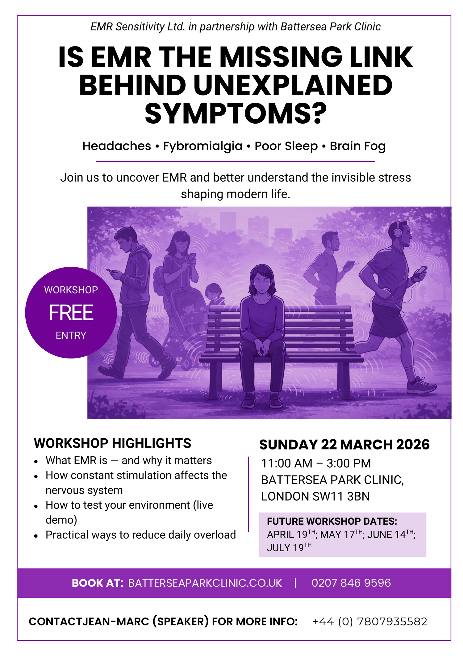 Workshops & Testing – EMR SENSITIVITY